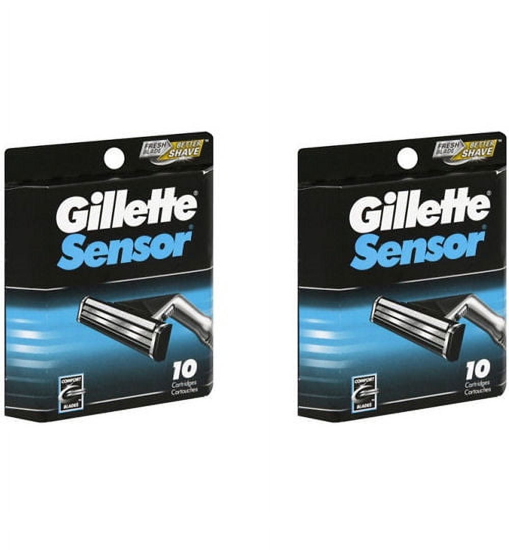 Gillette Sensor Replaceable Razor Blades, 20 Refill Cartridges ...