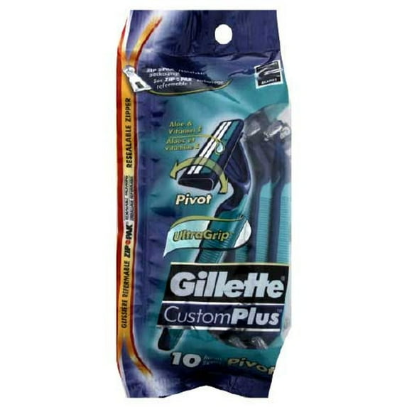 Gillette Sensor2 Pivoting Head Men's Disposable Razors, 10 Count (Pack ...