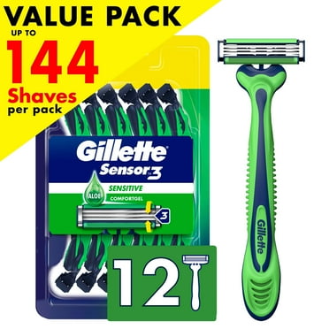Gillette Sensor3 Cool Men's SkinGuard Disposable Razors, Blue, 5 Pack ...