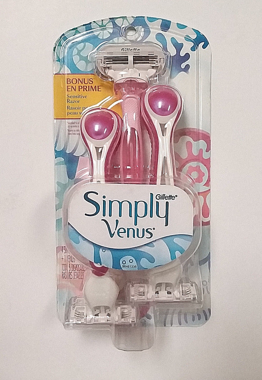 Gillette Simply Venus Sensitive Skin Women's Pink Disposable Razor ...