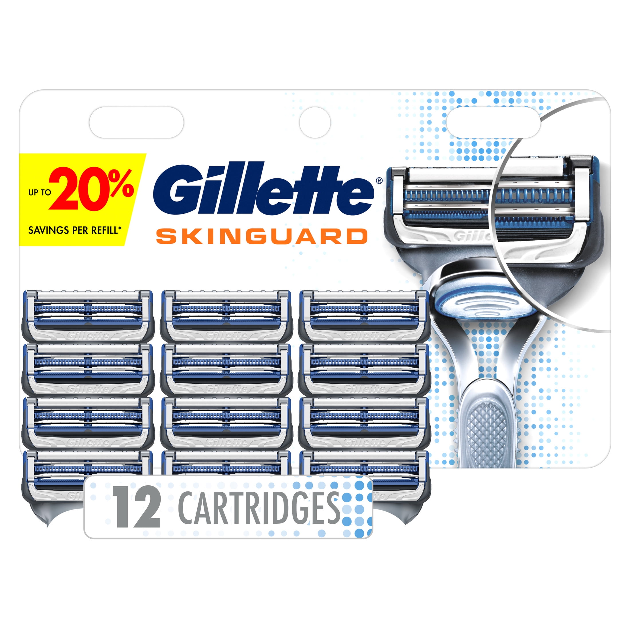 Gillette SkinGuard Men's Razor Blades, 12 Blade Refills - Walmart.com