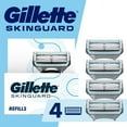 Gillette SkinGuard Men's Razor Blades 4 Blade Refills for Sensitive ...