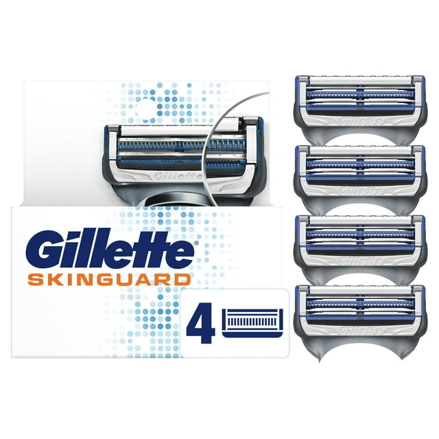Gillette SkinGuard Men's Razor Blades, 4 Blade Refills - Walmart.com