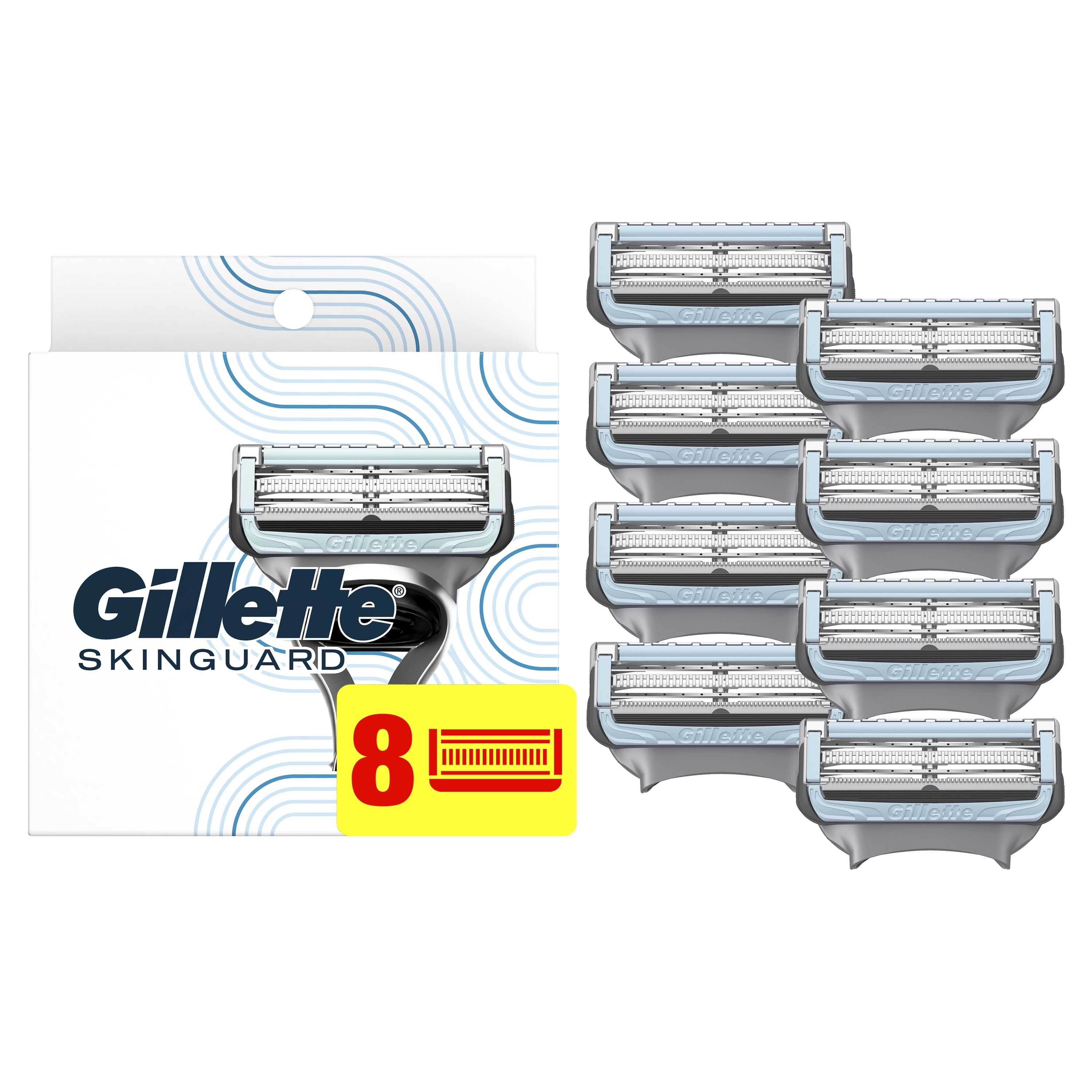 Gillette SkinGuard Men's Razor Blades, 8 Blade Refills - Walmart.com