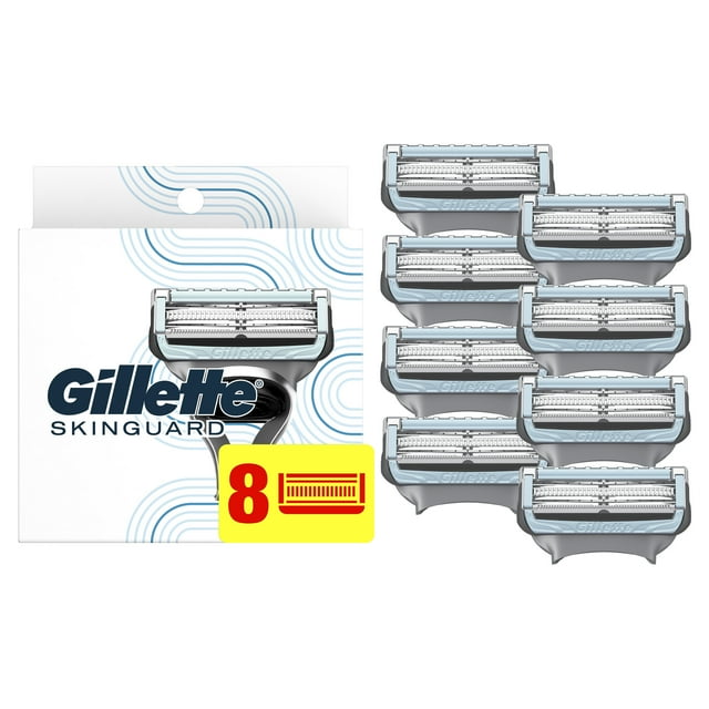 Gillette SkinGuard Men's Razor Blades for Sensitive Skin, 8 Refills ...