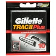 Gillette Trac II Plus Cartridges, Twin Blades with Lubrastrip, Pack of ...