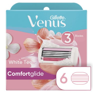 Gillette Venus ComfortGlide Womens Razor Blade Refill Vanilla Creme 4 ...