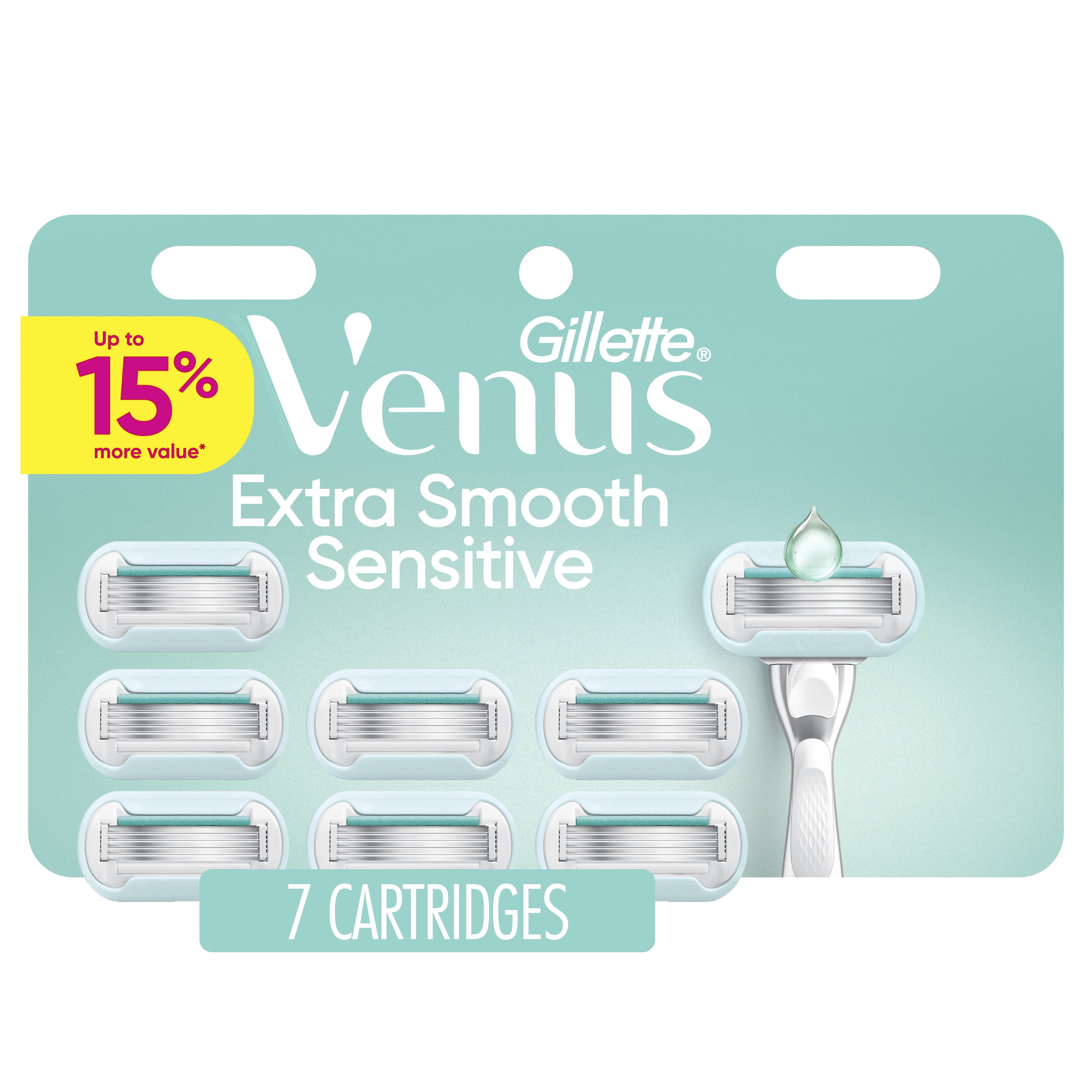 Venus Extra Smooth Sensitive Women's Razor Blade Refills, 7 Count ...