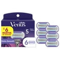 Gillette Venus Miami Midnight Women's Razor Refills, 6 ct - Smooth ...