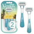 Gillette Venus Miami Sunrise Extra Smooth Sensitive Women's Disposable ...