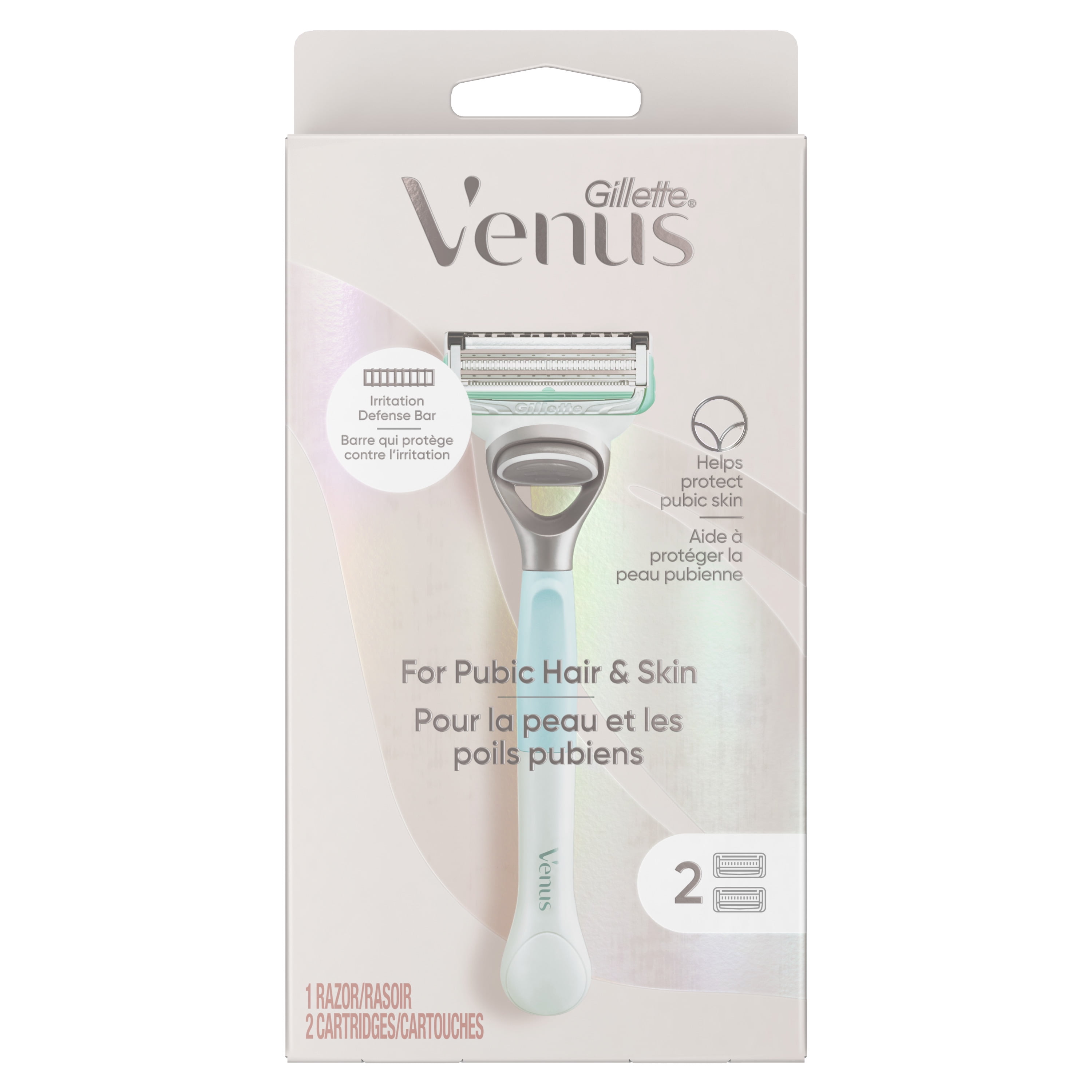 Gillette Venus Intimate Feminine Razor for Women with 2 Blade Refills ...