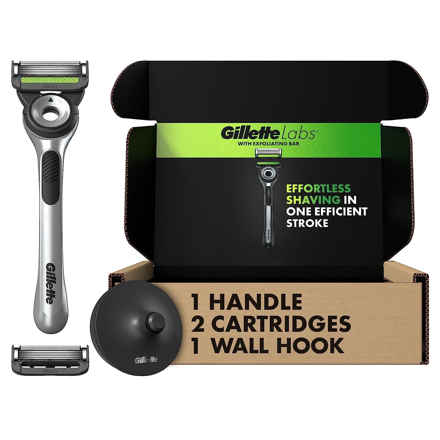GilletteLabs with Exfoliating Bar by Gillette Men's Razor Set - 1 ...