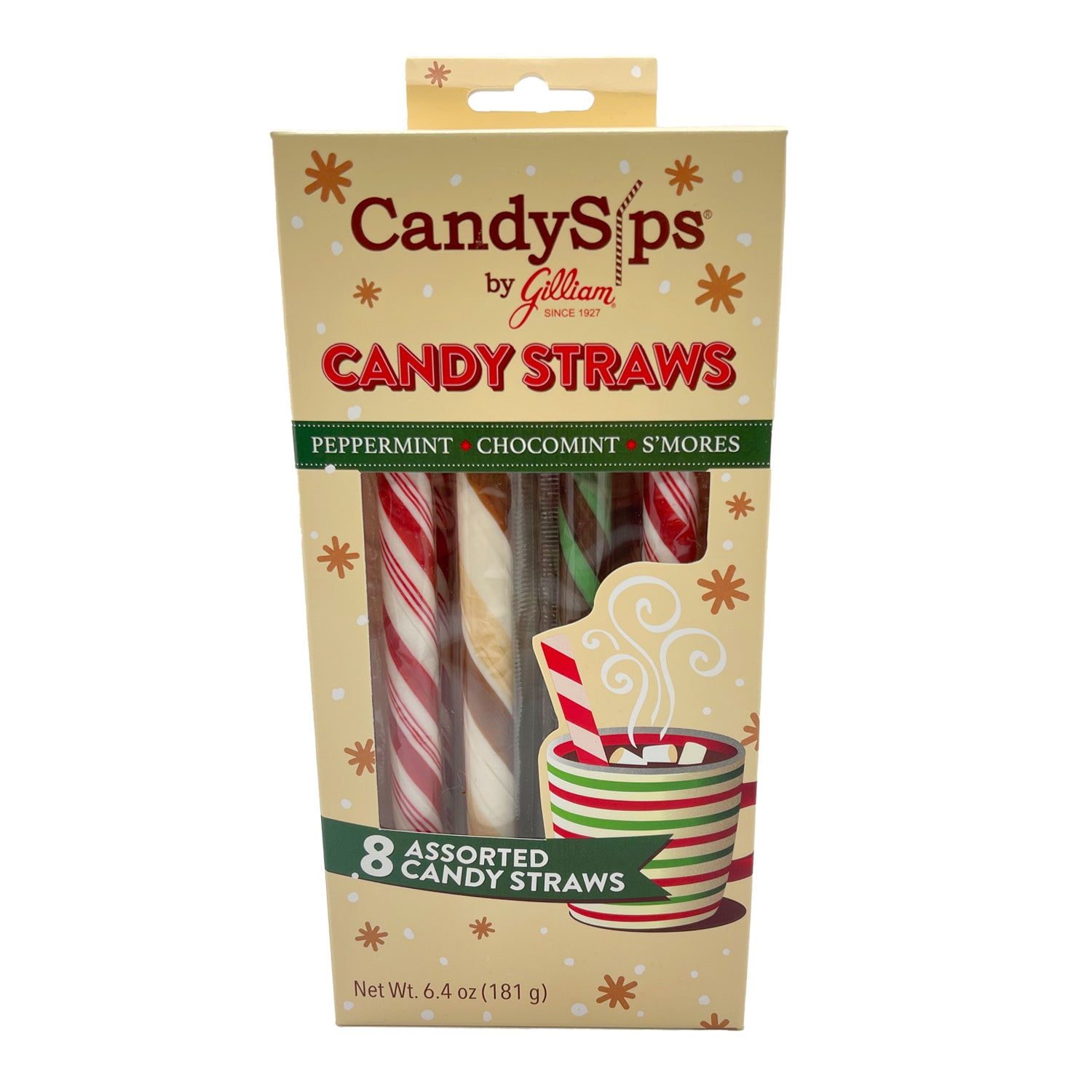 Gilliam Candy Sips Assorted Candy Straws 8 count 6.4 oz. Box - Walmart.com