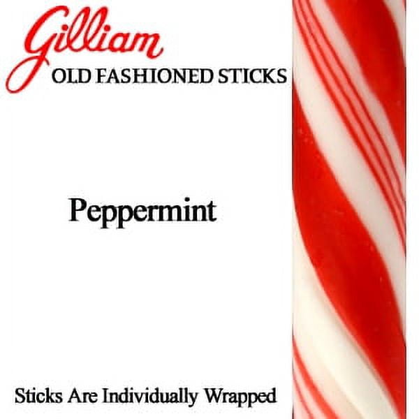 Gilliam Old Fashioned Peppermint Stick Candy, 80 Pack, Individually ...
