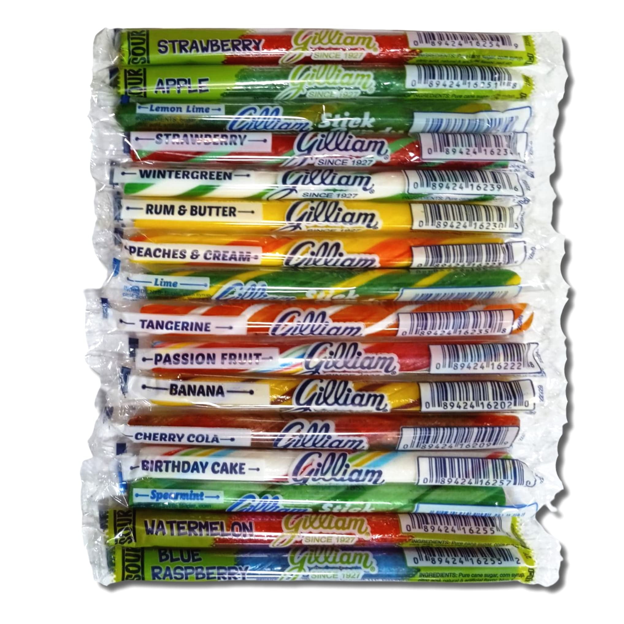 Gilliam Old Fashioned Sticks 16 Unique Flavors Ultimate Variety Pack ...
