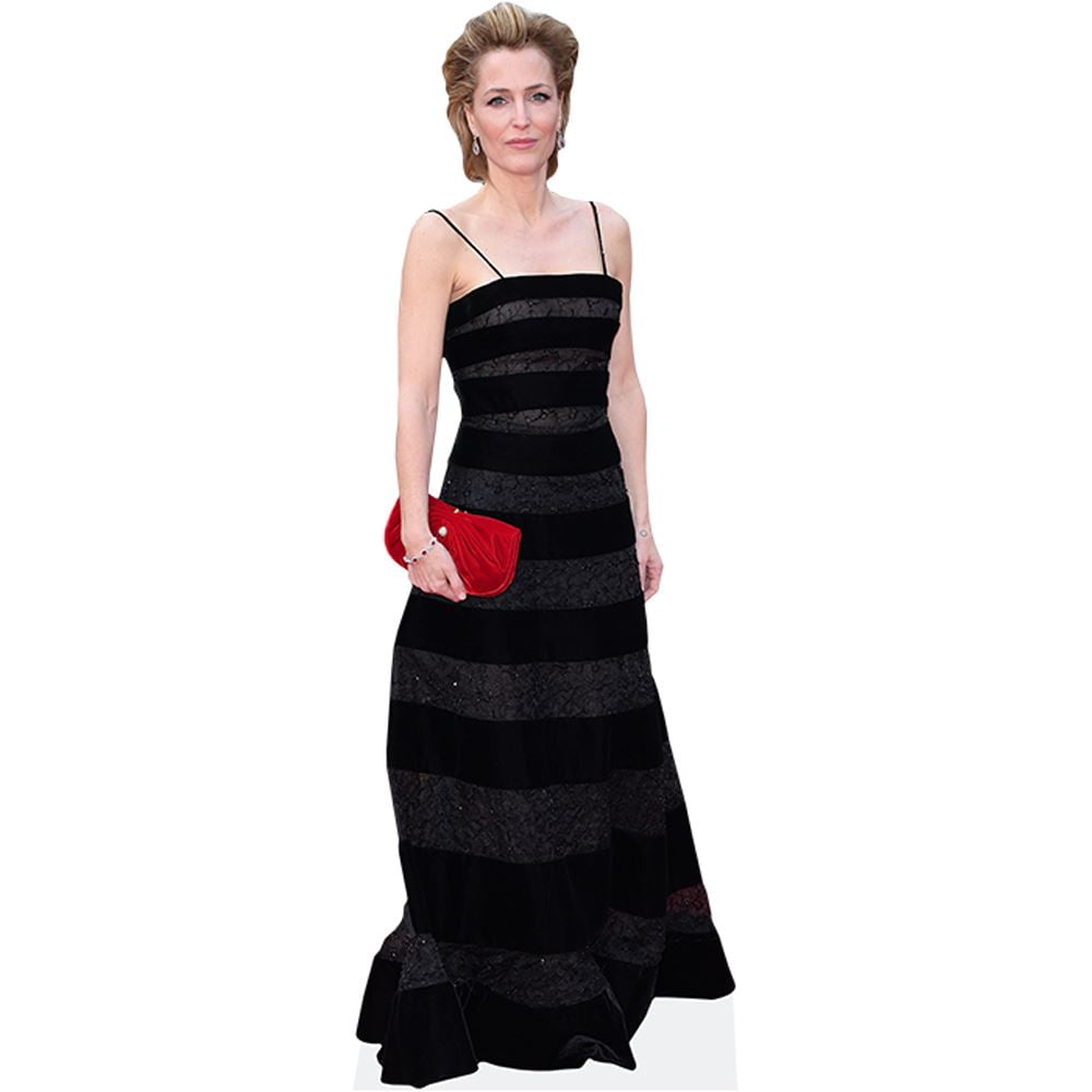 Gillian Anderson (Black Dress) Mini Cardboard Cutout Standee - Walmart.com