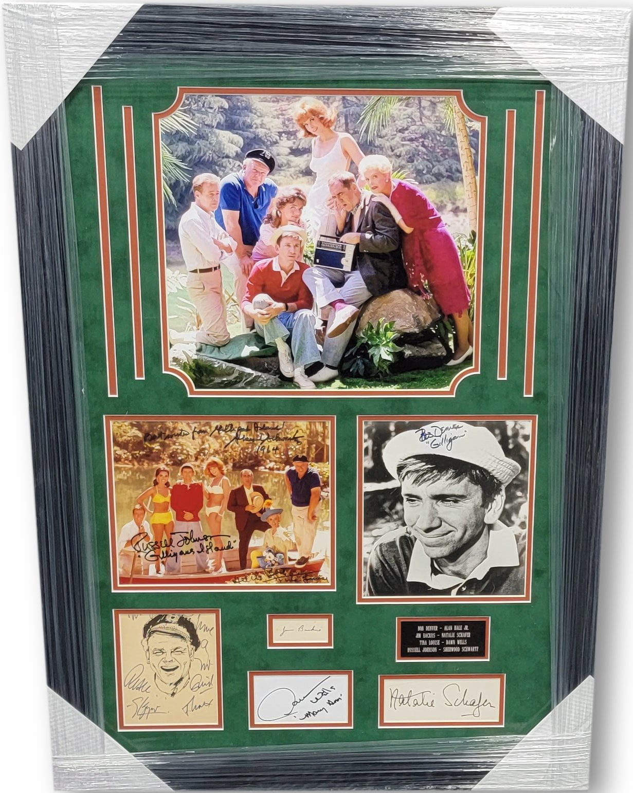 Gilligan's Island Cast Signed Cuts Photo Bob Denver Dawn Wells + 6 JSA ...