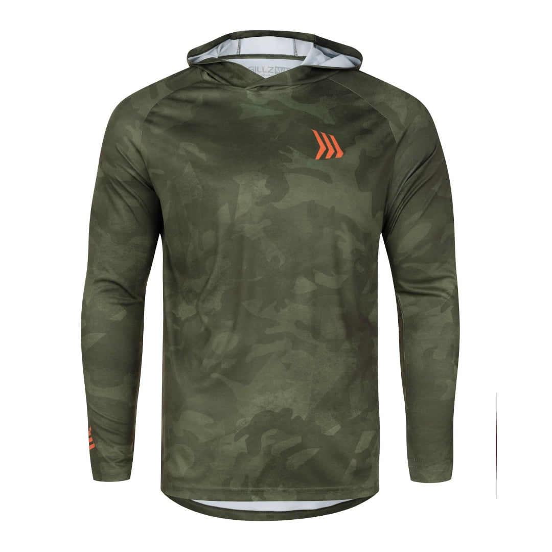 Gillz men's Performance Fishing Hoodie - UPF 50+ Protection - Walmart.com