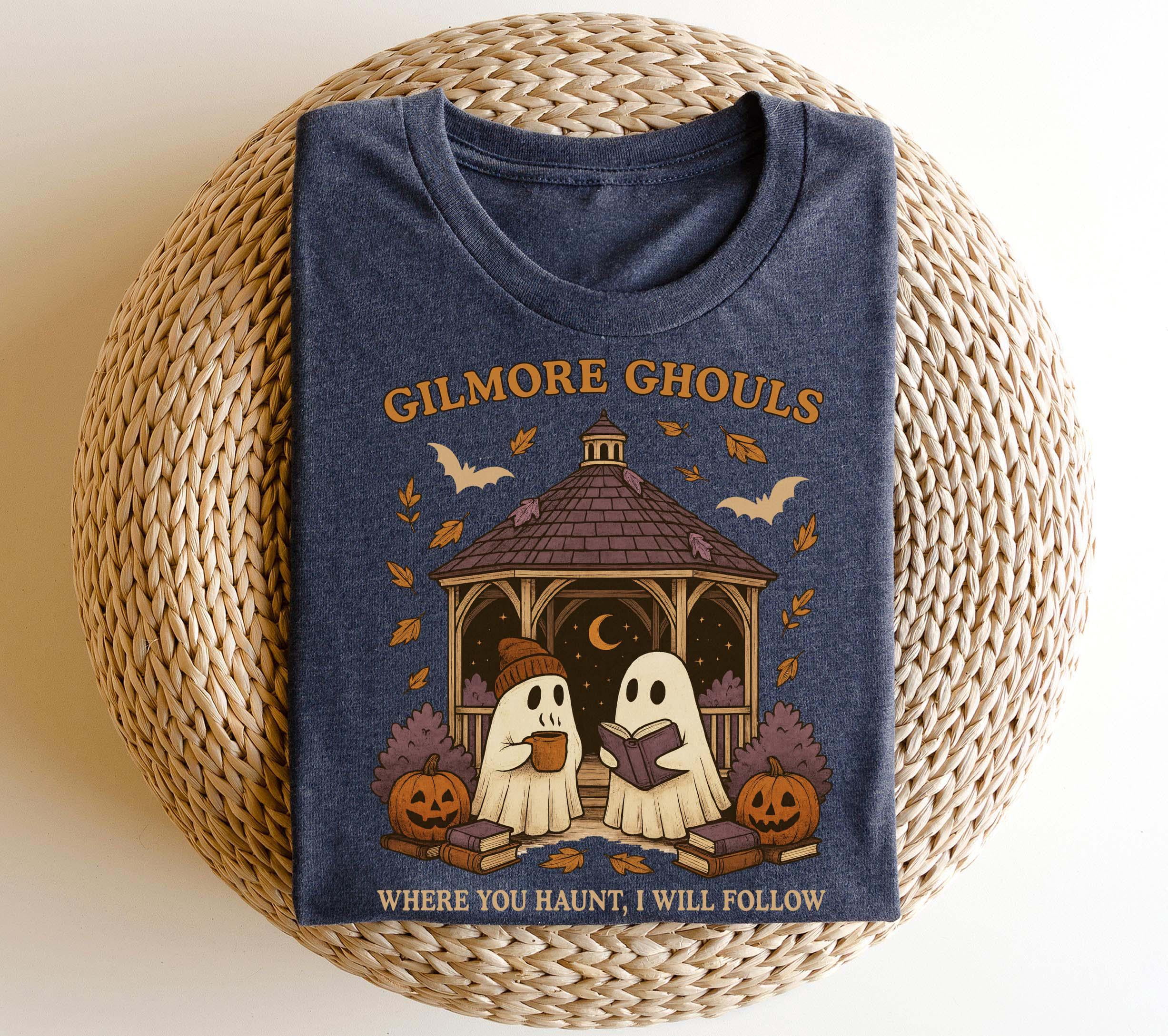 Gilmore Ghouls Shirt, Where You Haunt I Will Follow Shirt, Cute Ghost ...