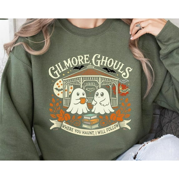Gilmore Ghouls Sweatshirt, Cute Ghost Sweatshirt, Spooky Fall Shirt ...