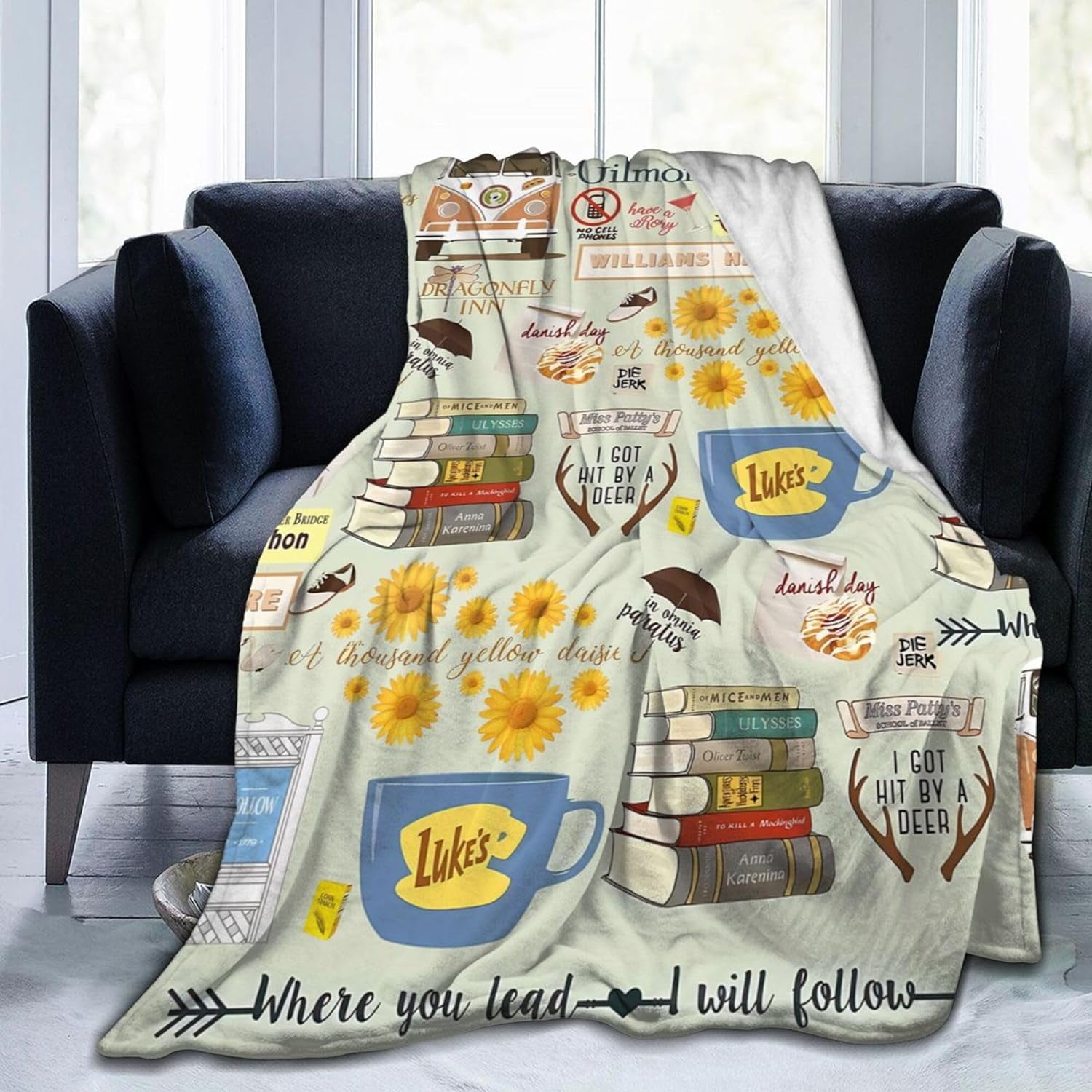 Gilmore Girl Blanket for Girls Plush Blanket Soft and Cozy Fan Birthday ...