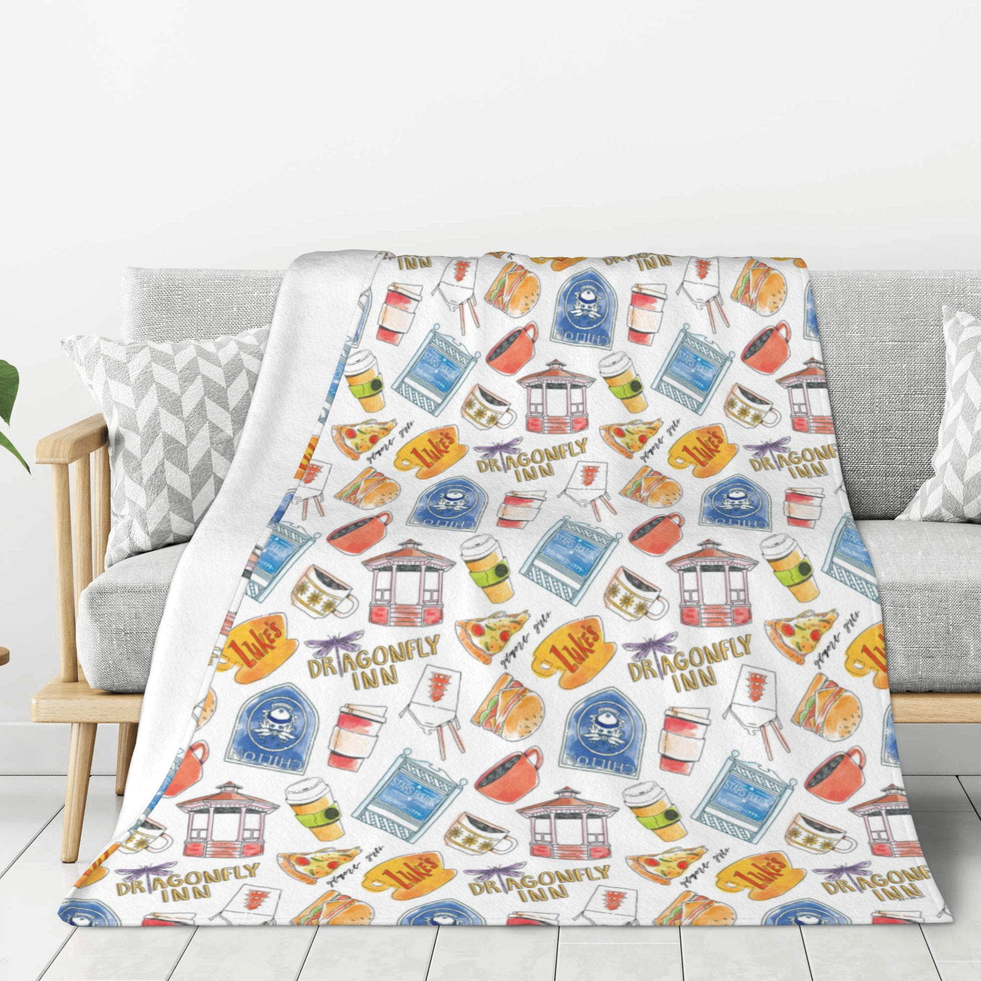 Gilmore Girls Blanket, Dragonfly Inn and Lukes Silky Touch Sherpa Back ...