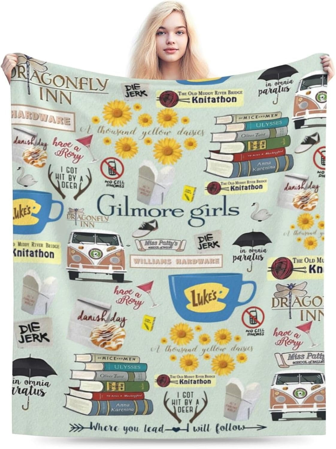Gilmore Girls Blankets Cartoon Super Soft Throw Blanket Cute Anime ...