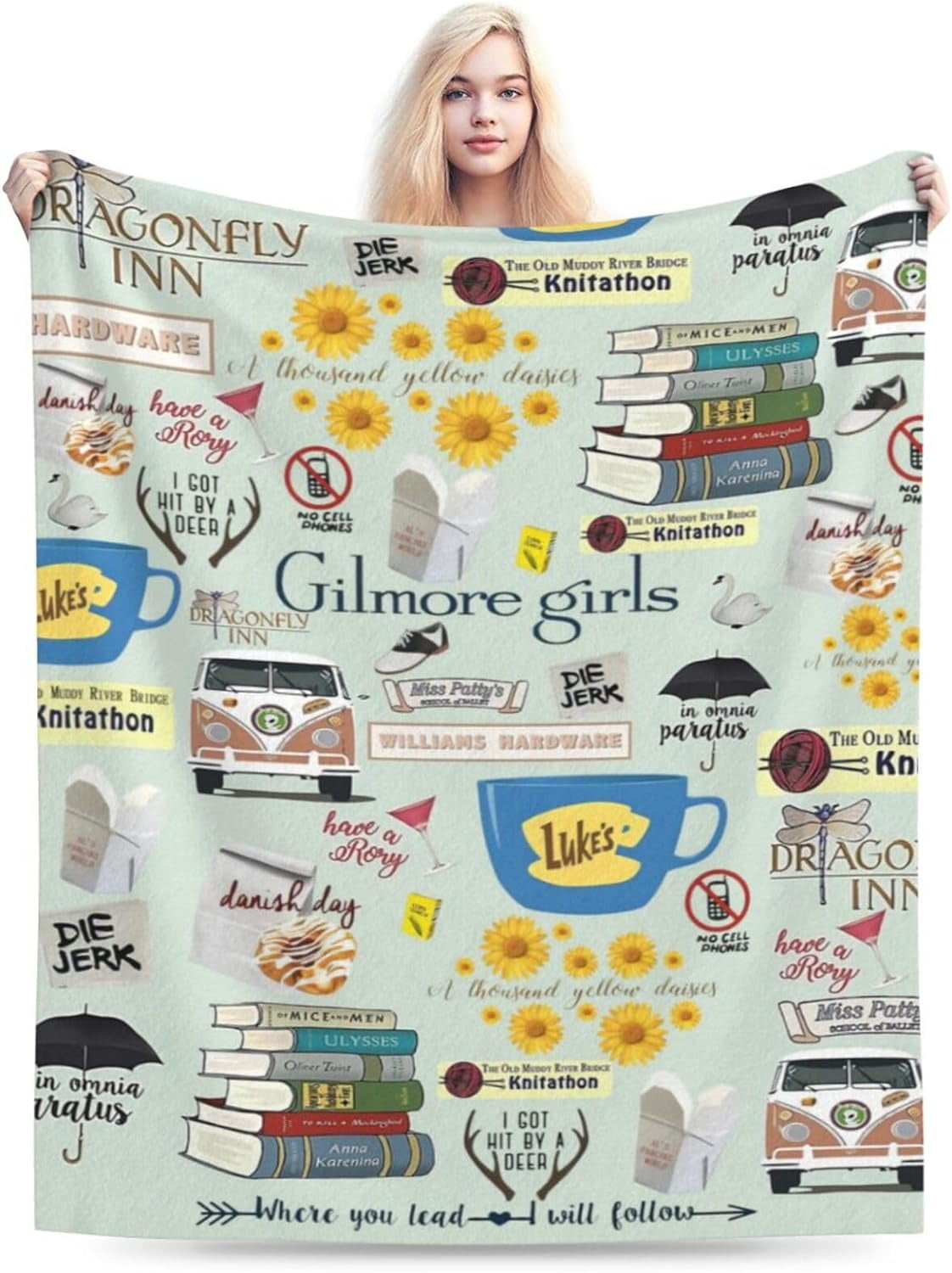 Gilmore Girls Blankets Cartoon Super Soft Throw Blanket Cute Character ...