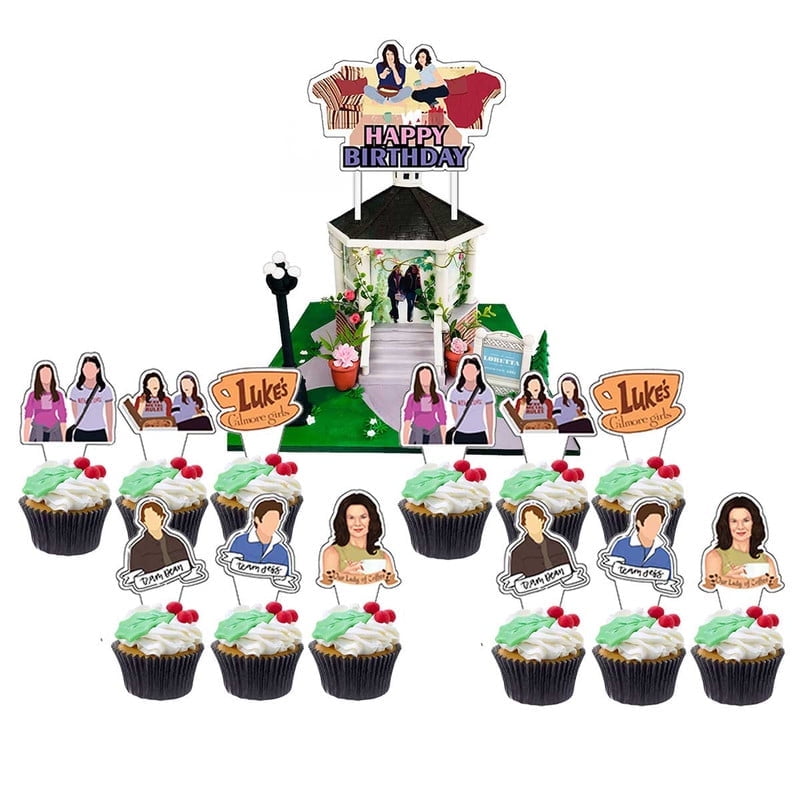 Gilmore Girls Cake Topper CupcakeS Set Birthday Party Supplies ...