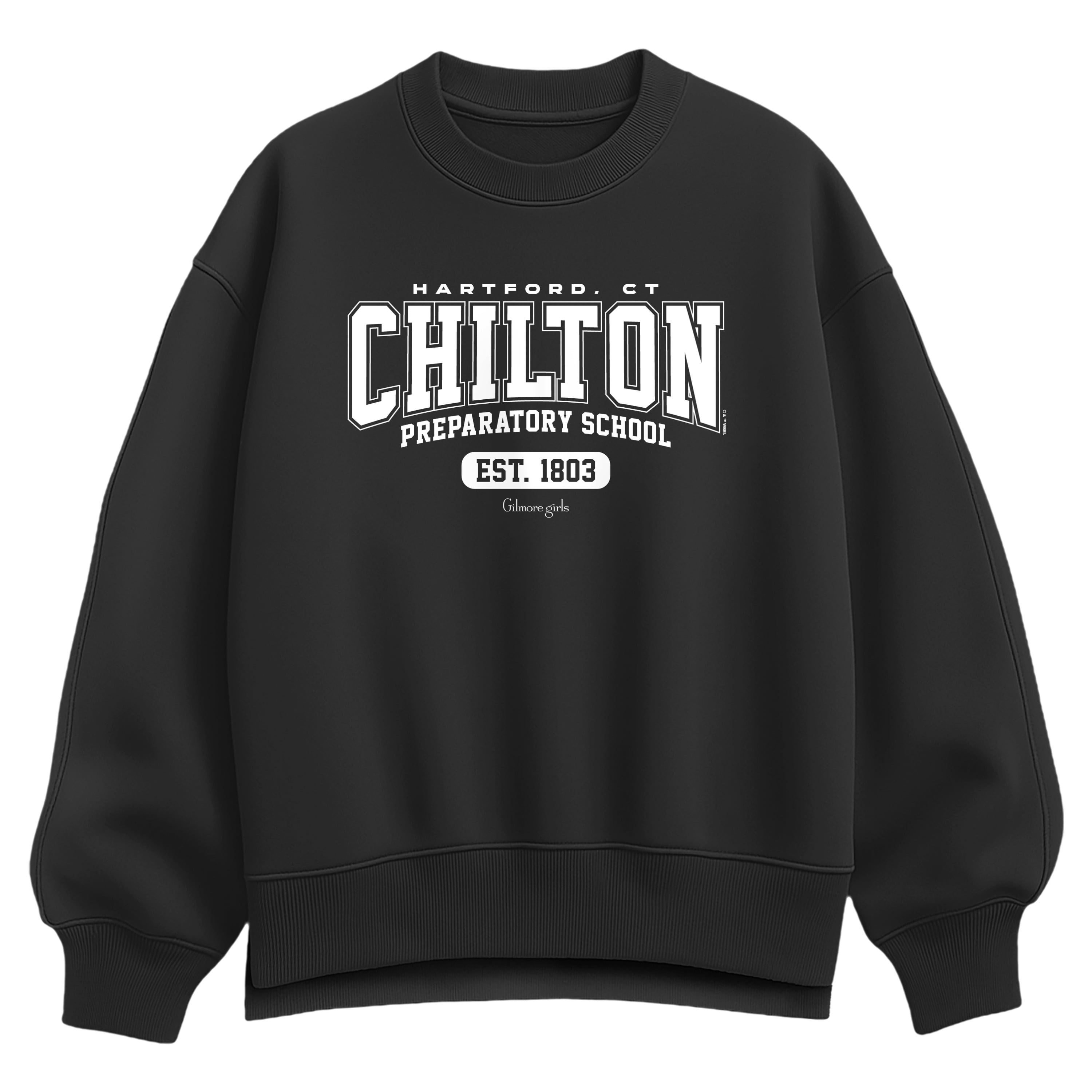 Gilmore Girls - Chilton Prep School - Ladies Oversized Fleece Crew ...