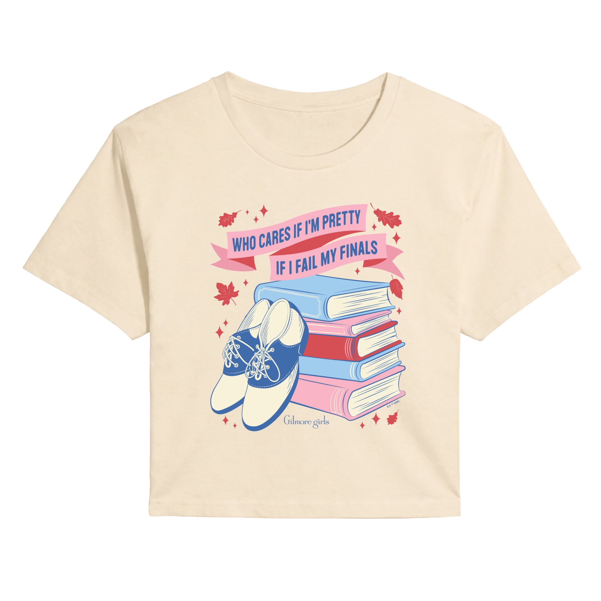 Gilmore Girls - Fail Finals - Juniors Cropped Graphic T-Shirt - Walmart.com