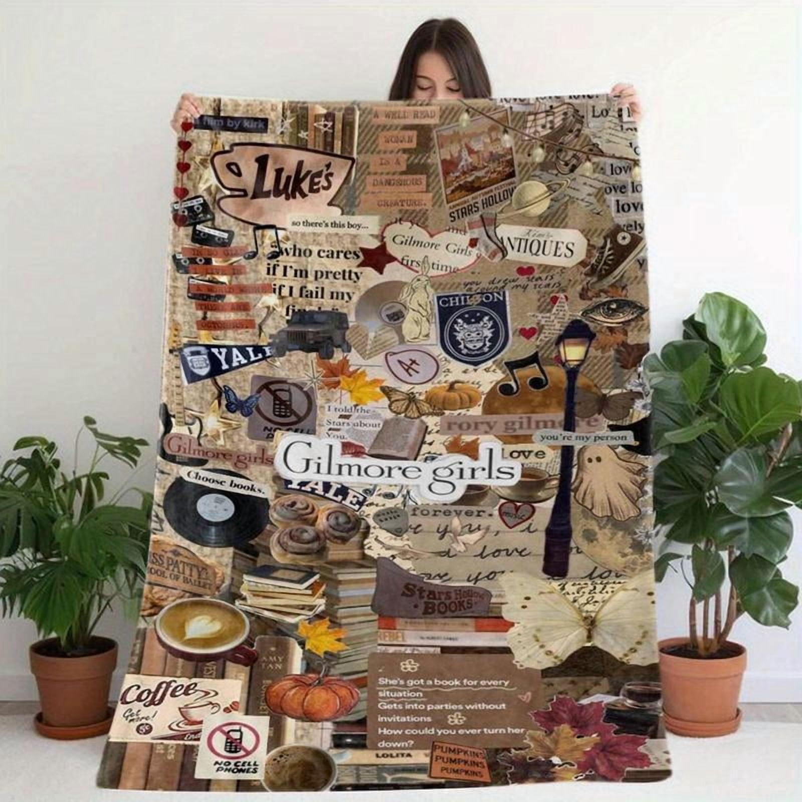 Gilmore Girls Flannel Throw Blanket - Soft Polyester, Pop Culture ...