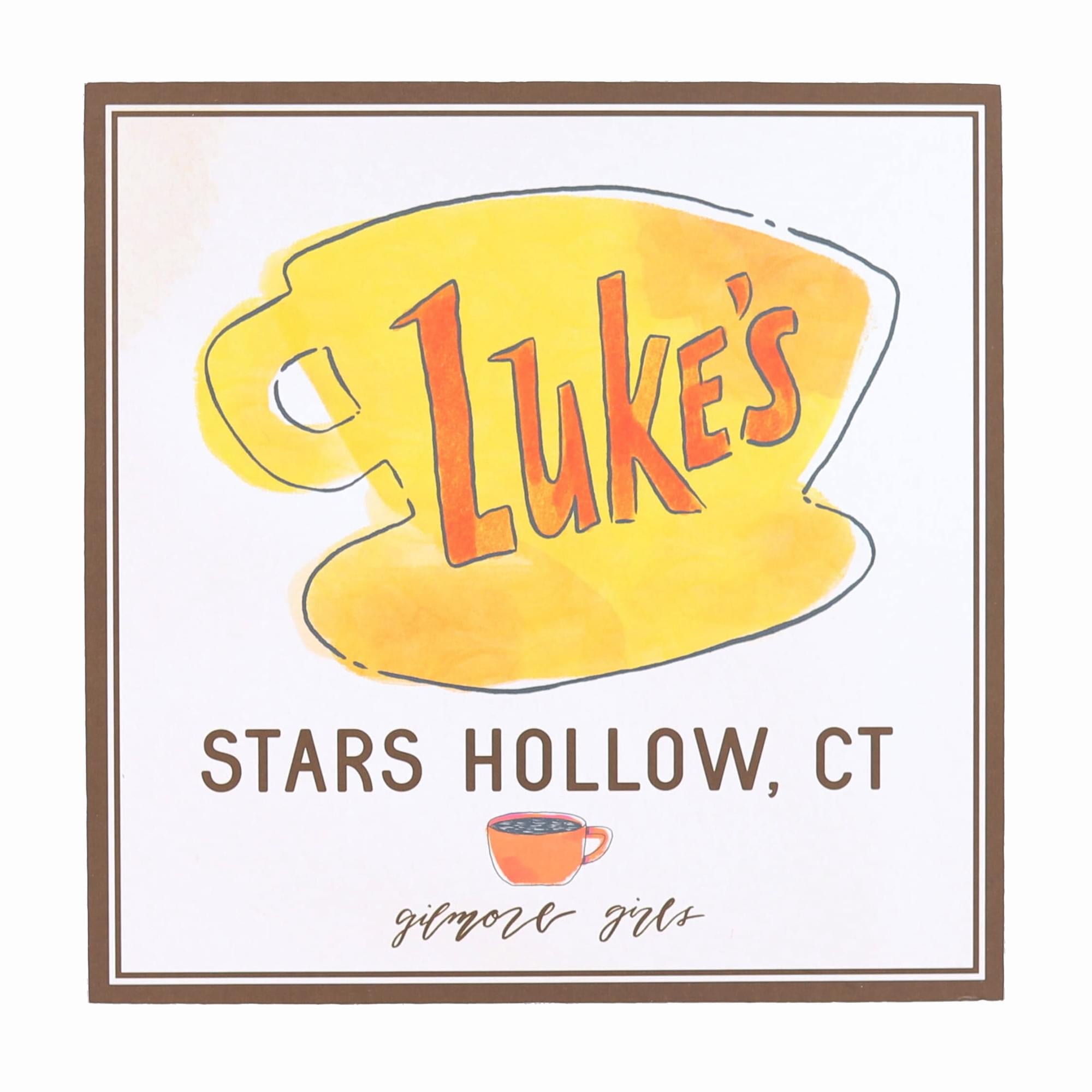 Gilmore Girls Lukes Diner 6 x 6 x 1.5 Inch MDF Wood Wall Art - Walmart.com