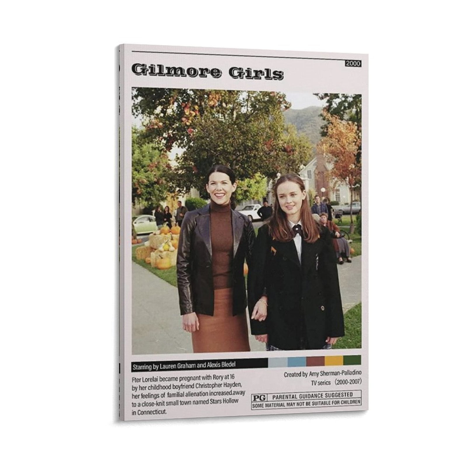 Gilmore Poster Girls TV Series 90s Vintage Canvas Poster（3） Posters ...