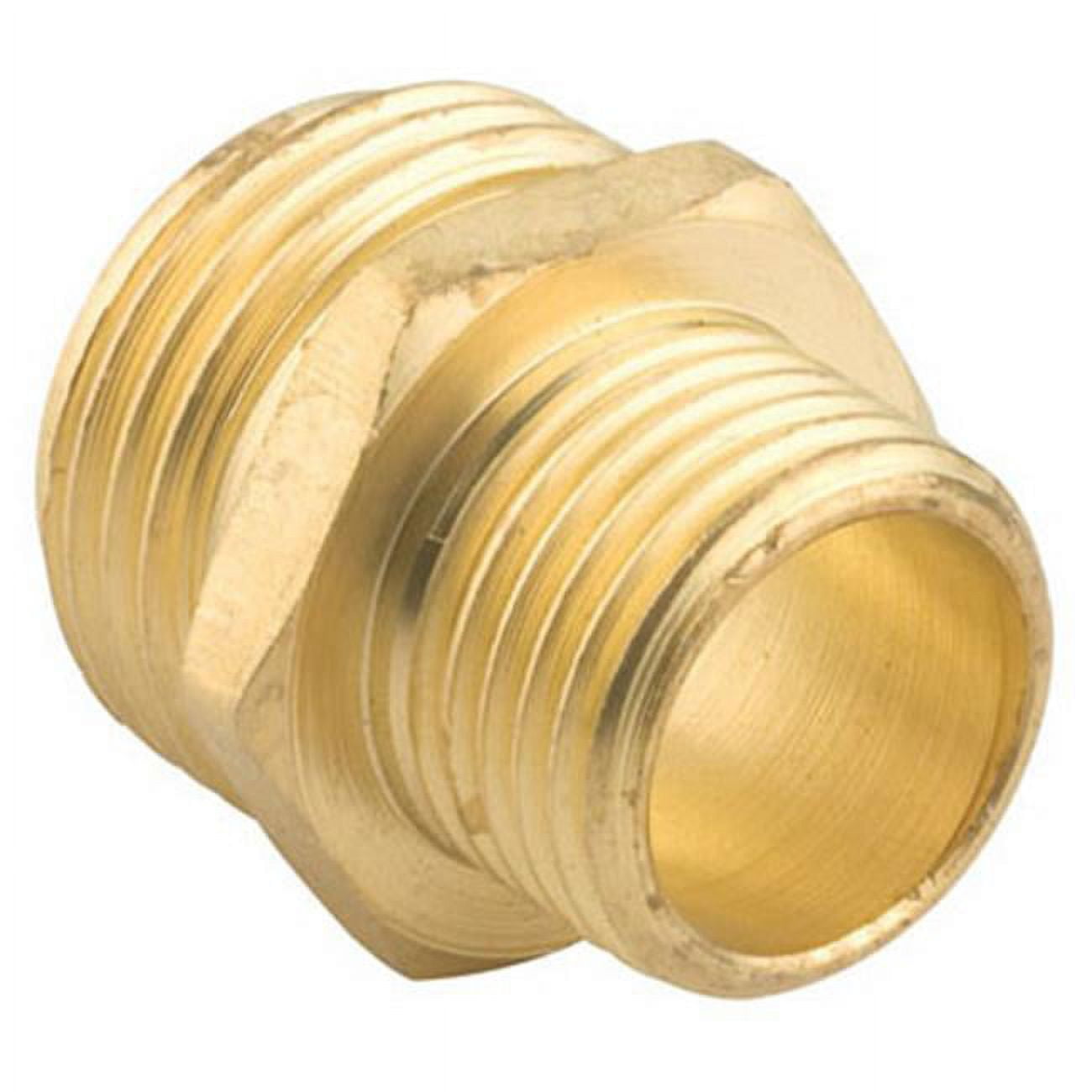 Gilmour 1/2 & 3/4 in. Brass Threaded Double Male Hose Connector ...