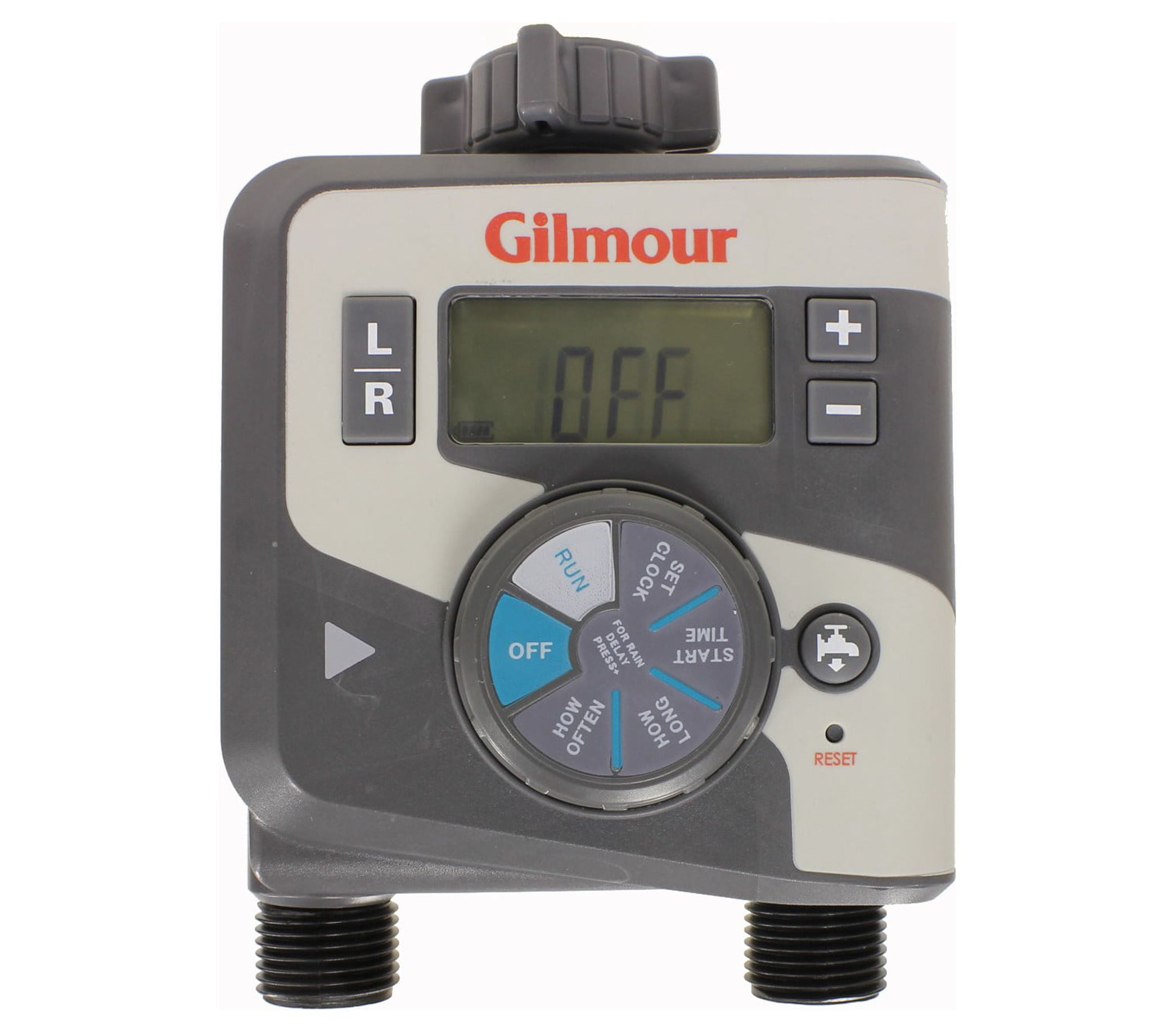 Gilmour 1-Dial Dual Outlet Hose Faucet Watering Timer - 400GTD ...