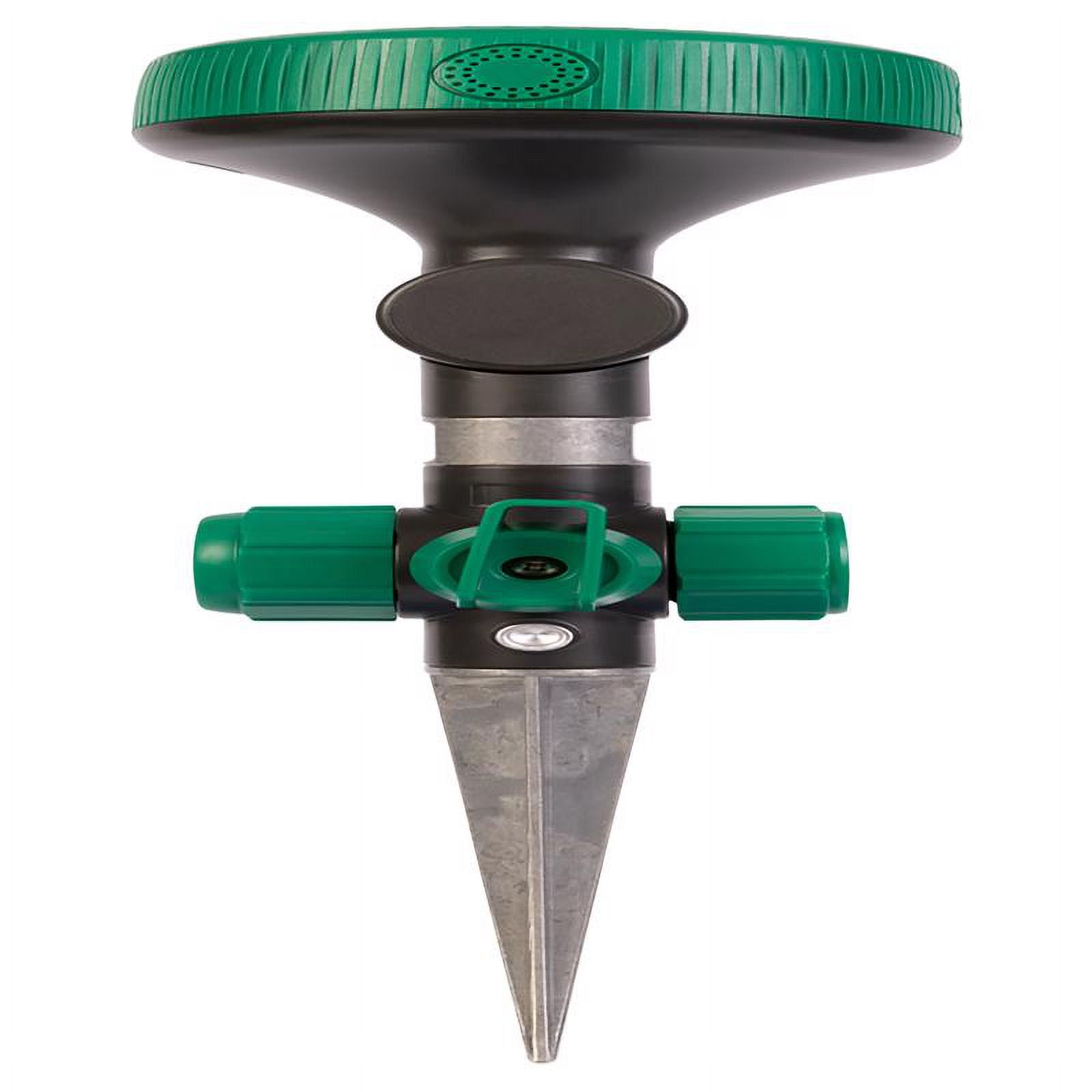 Gilmour 1250 Sq. ft. Metal Spike Base Pivoting 4-Pattern Spot Sprinkler ...