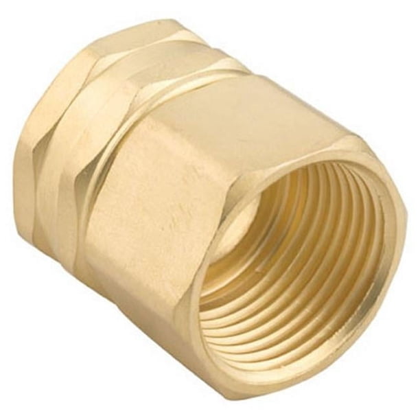 Gilmour 3/4 in. Brass Threaded Double Female Swivel Hose Connector ...