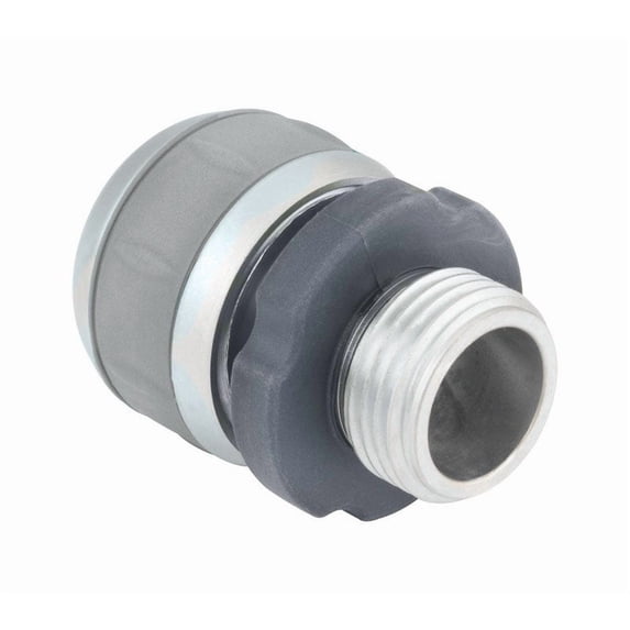 Gilmour Metal Hose Mender, 3/4 in Male Threaded Compression Fitting ...