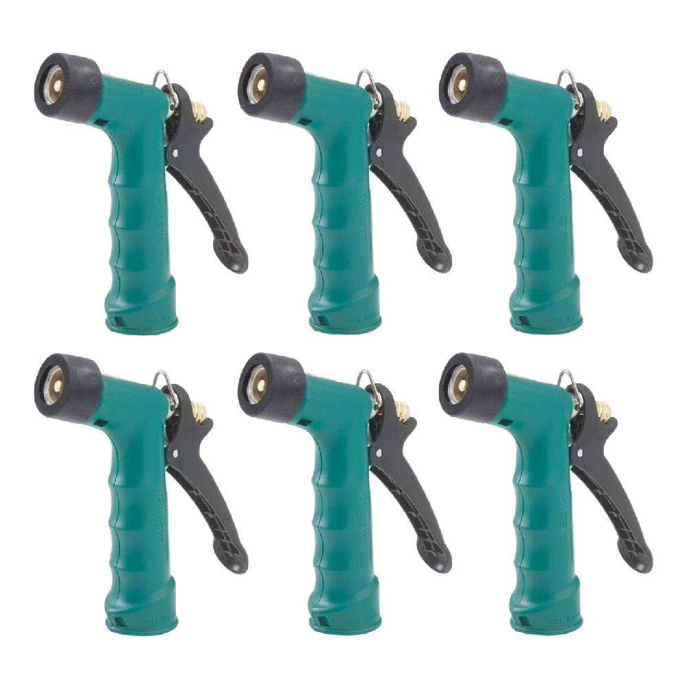 Gilmour Garden Hose Nozzle Spray Metal Threaded Tip Rear Trigger Green ...