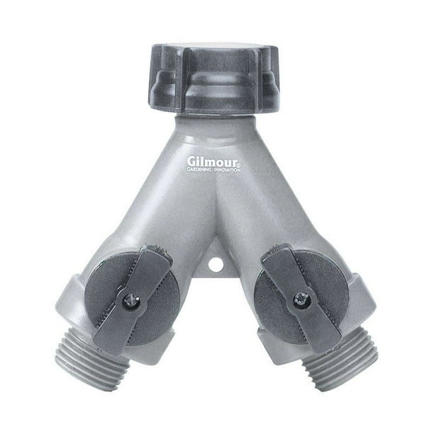 Gilmour Light Duty Full Flow Plastic Dual Shut-Off Valve - Walmart ...