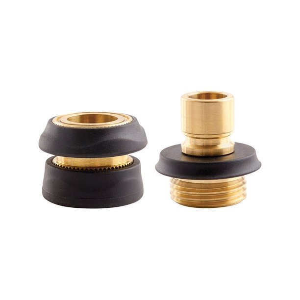 Gilmour Pro High Flow Brass Quick Connector Set - Walmart Business Supplies