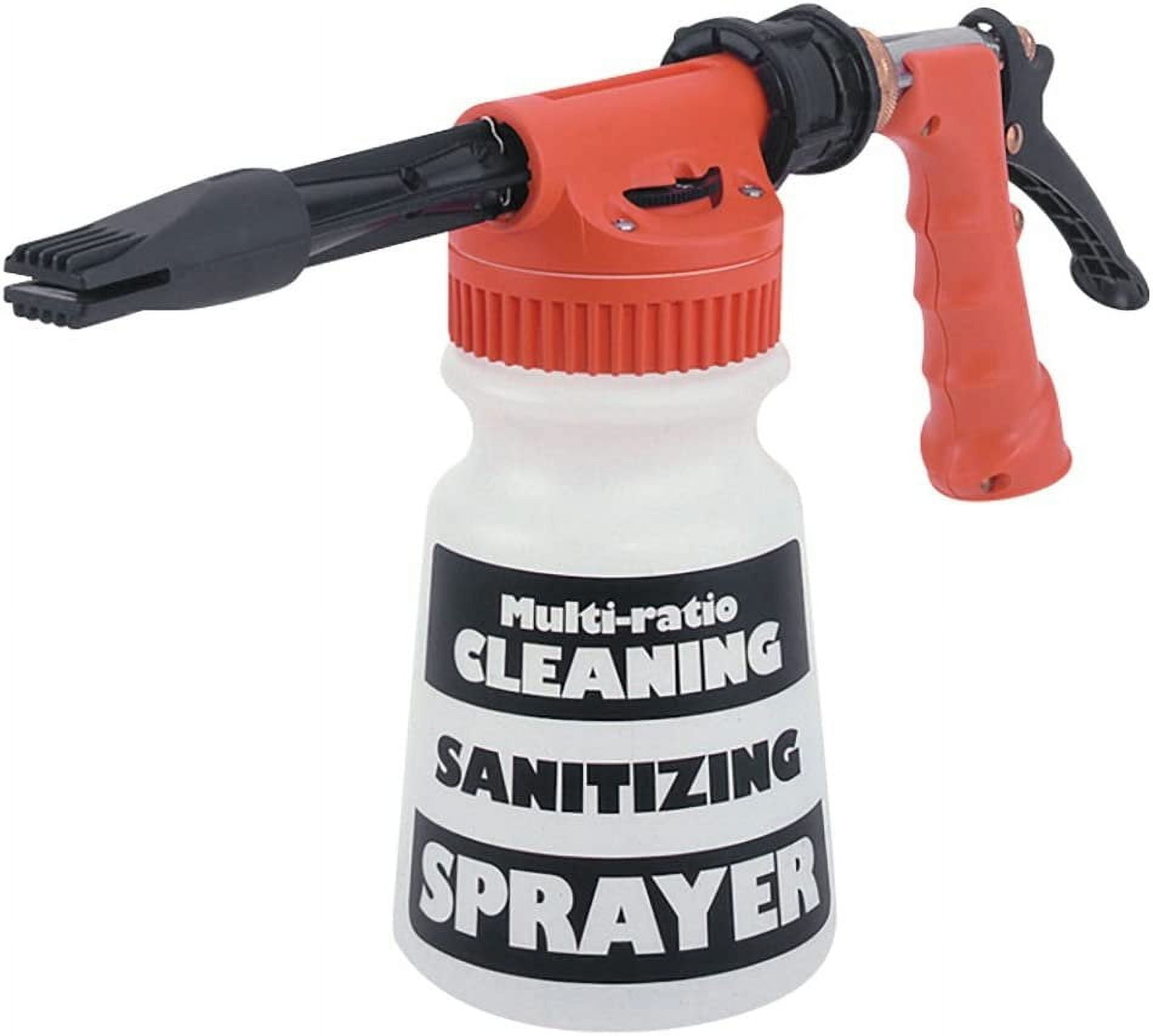 Gilmour Plastic Cleaning Gun, Rear Trigger, Multi-Ratio Dial, Foaming ...