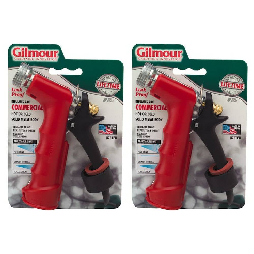 Gilmour Spray Nozzle Garden Hose Nozzle Red, 2 Pack - Walmart.com