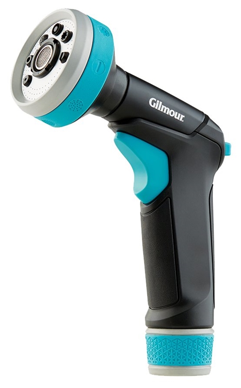 Gilmour Swivel Connection 8 Pattern Adjustable Multi-Pattern Metal Hose ...