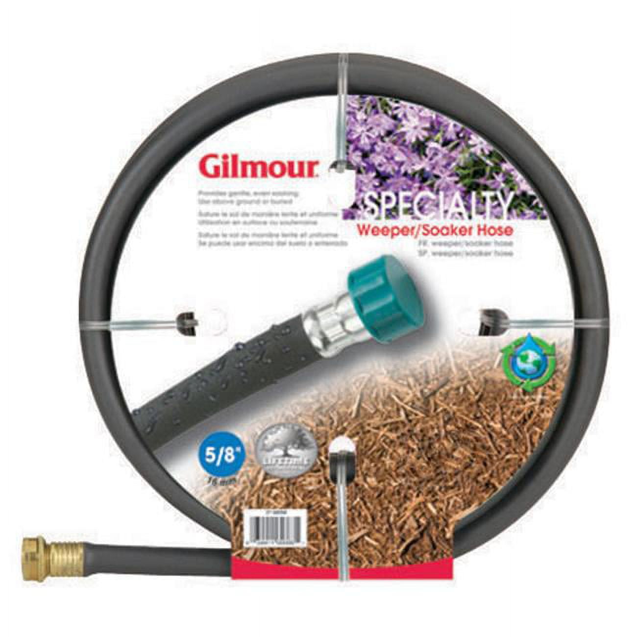 Gilmour Weeper/Soaker Hose Black, 5/8In X 25 ft - Walmart.com