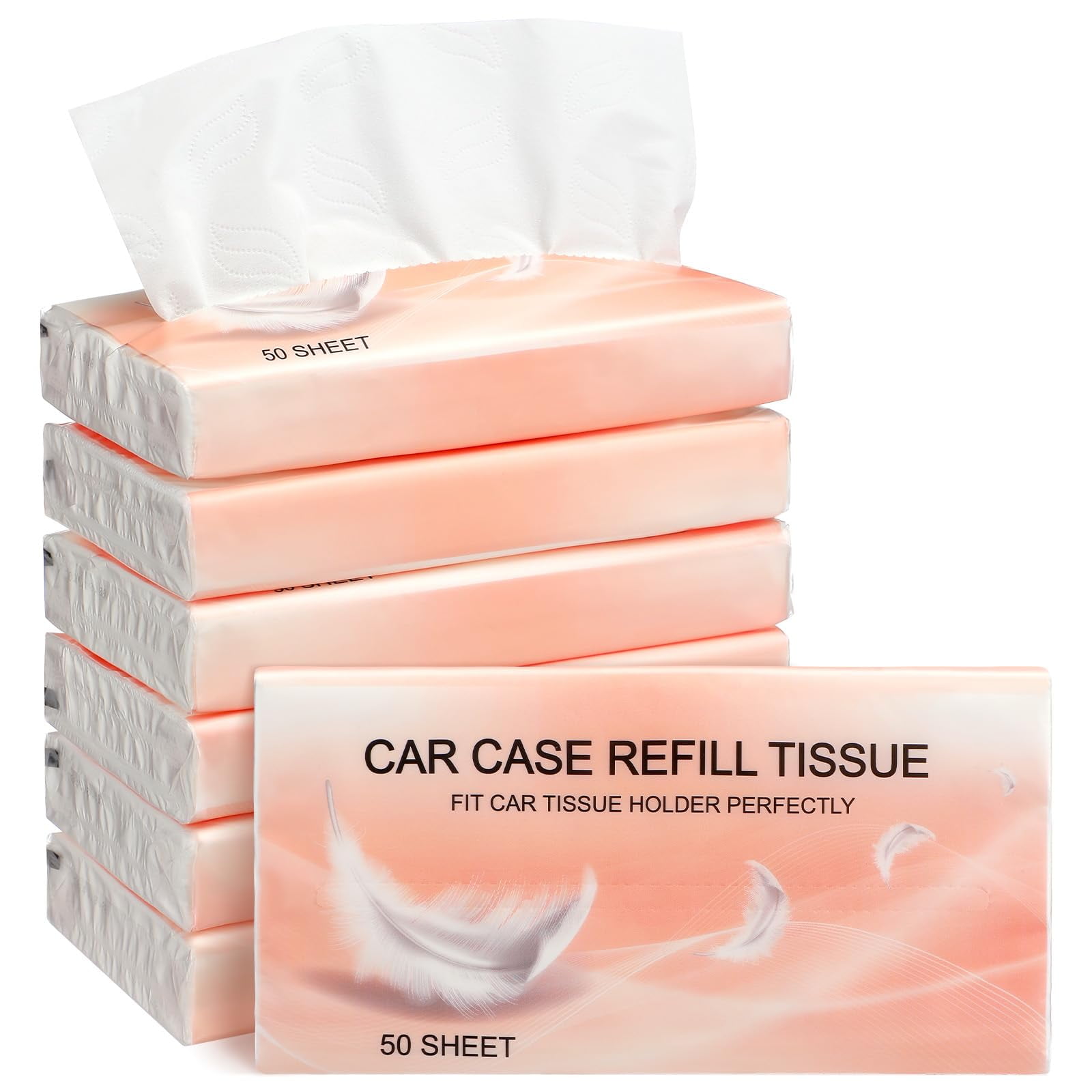 Gilprop 24 Pack Car TSF6 Tissue Refills 2400 Sheets Facial Tissue ...