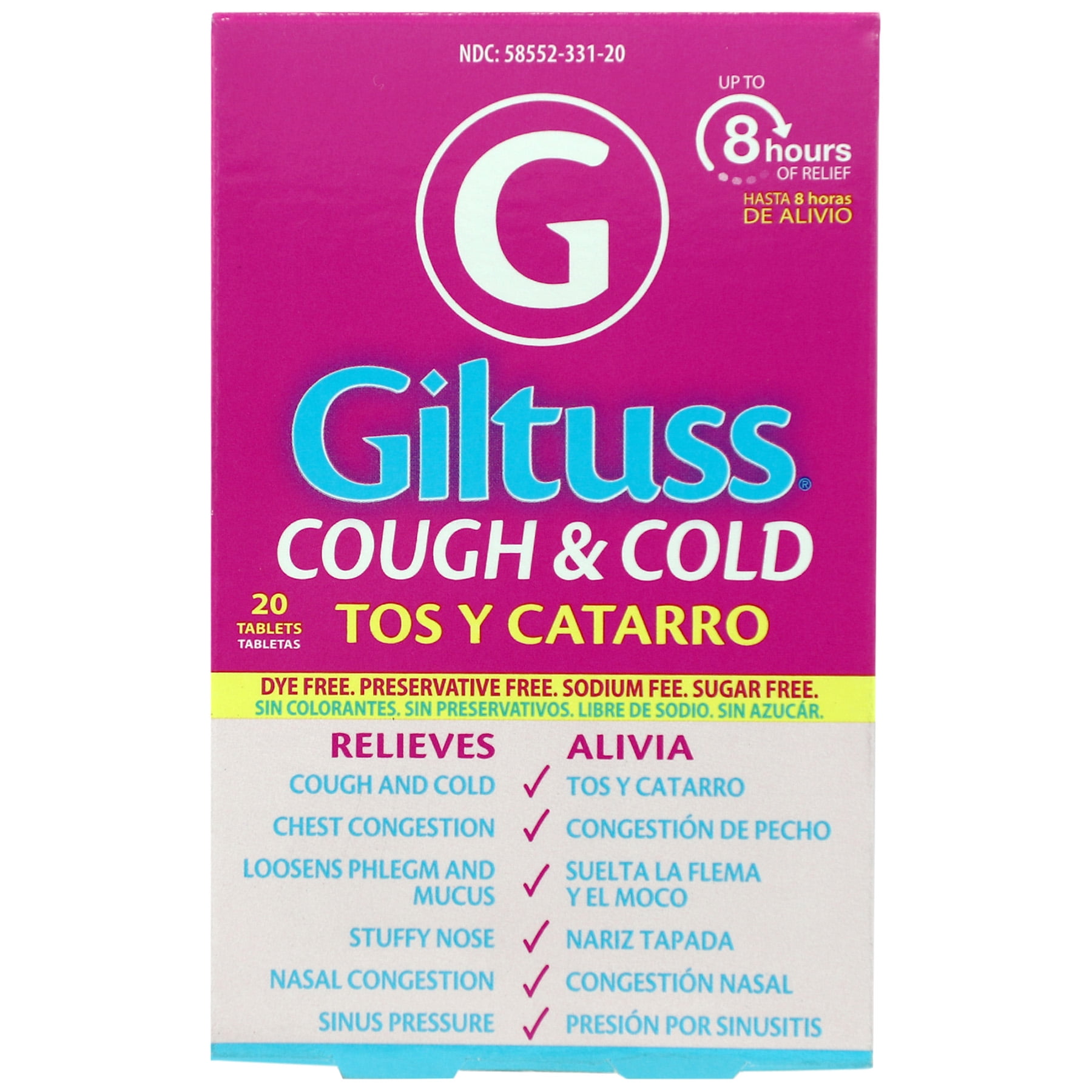 Giltuss Cough and Cold Tablets, Helps You Relieve Chest Congestion ...