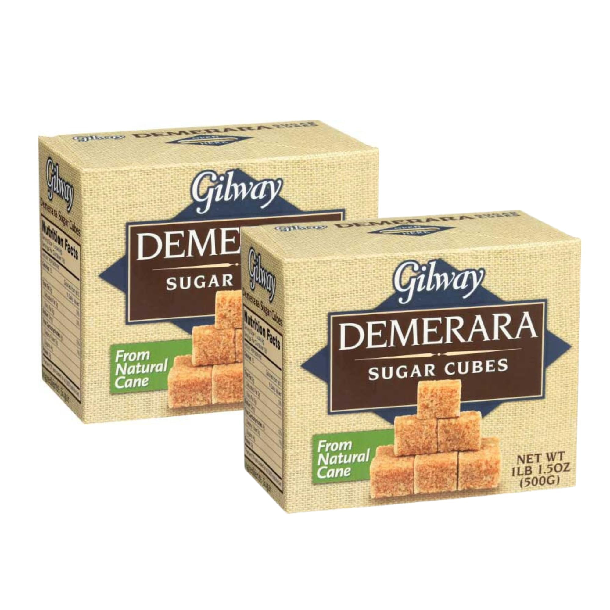 Gilway Demerara Sugar Cubes BDF32 | From Natural Cane Sugar | 17.6 oz ...