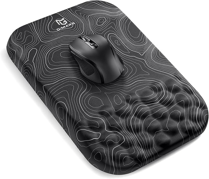 Gimars Upgrade Ergonomic Mouse Pad Wrist Rest with Memory Foam Massage ...